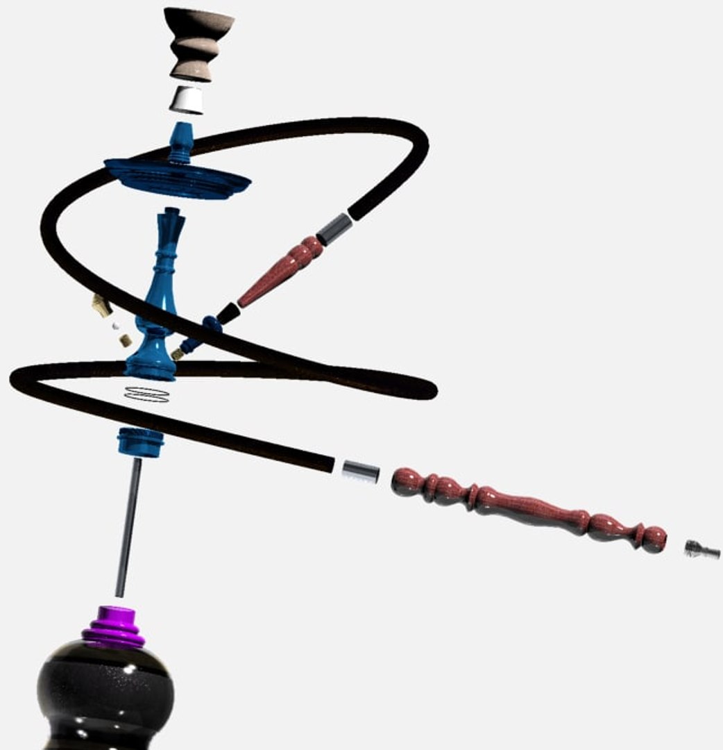 3d 3ds Shisha Ottoman Style