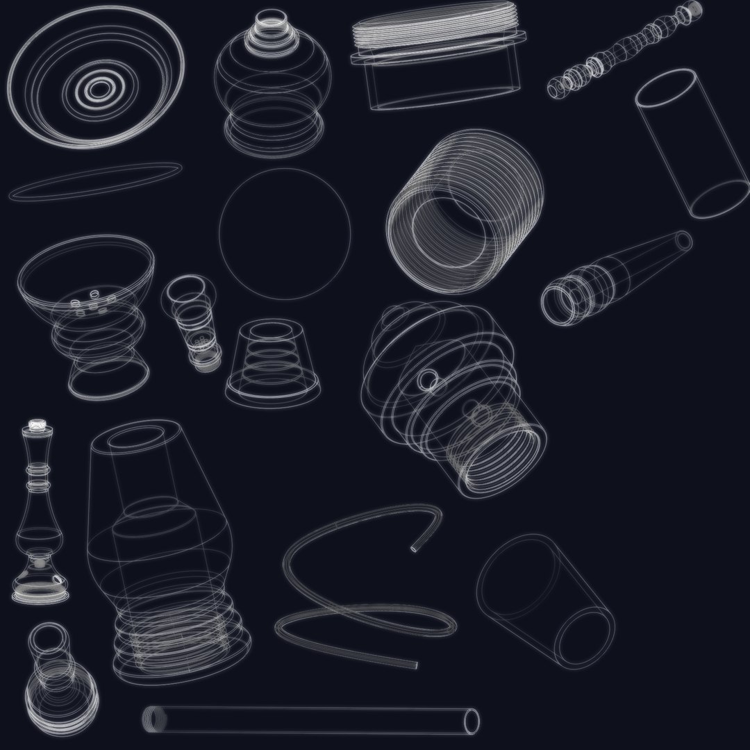 3d 3ds Shisha Ottoman Style