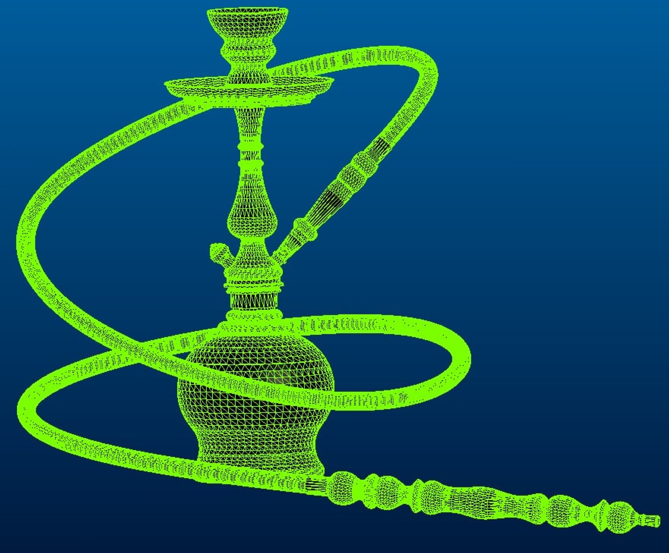 3d 3ds Shisha Ottoman Style