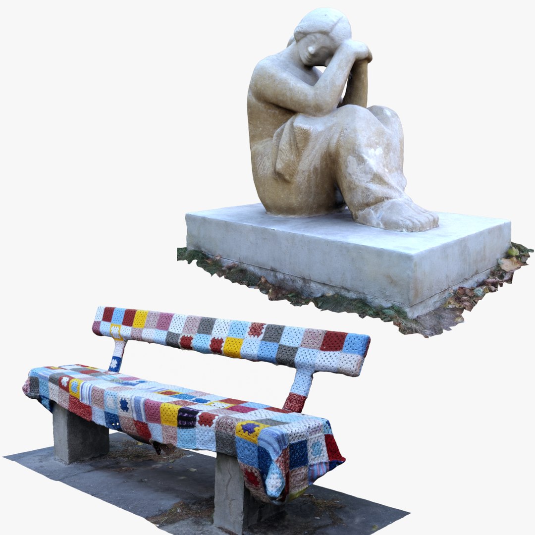 Bench and statue scans model - TurboSquid 1807212
