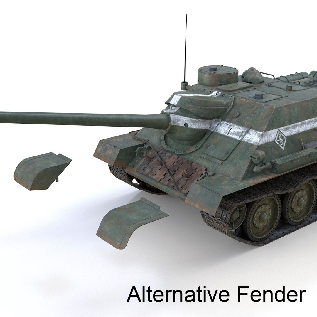 Su-100 - Tank 3D Model - TurboSquid 1487845