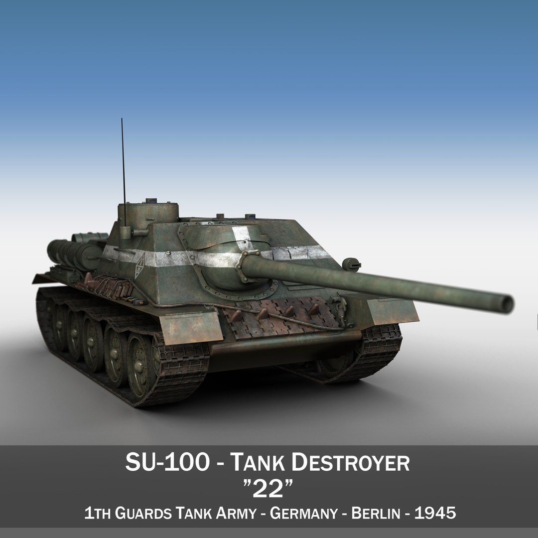 Su-100 - Tank 3D Model - TurboSquid 1487845