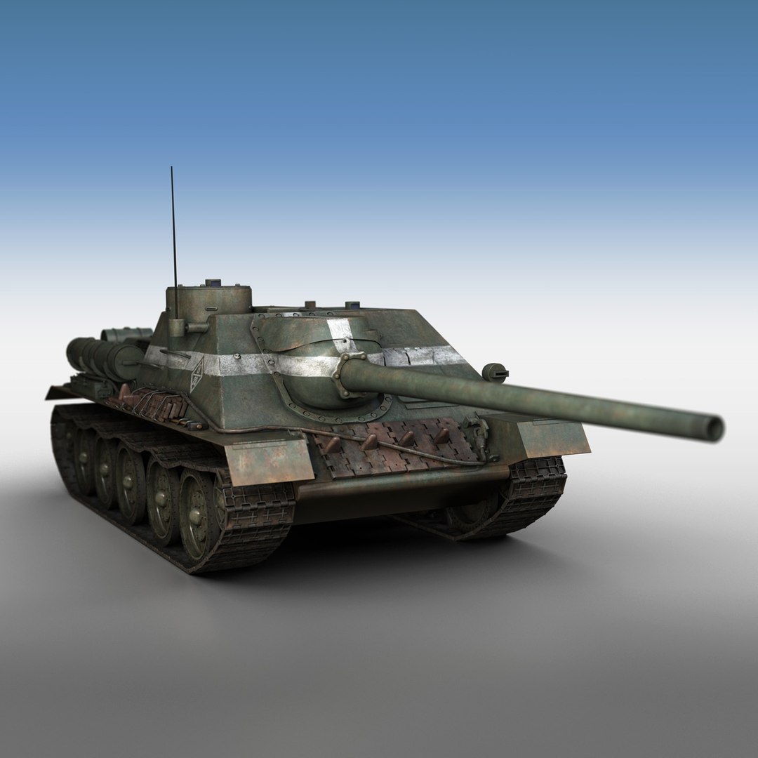 Su-100 - Tank 3D Model - TurboSquid 1487845