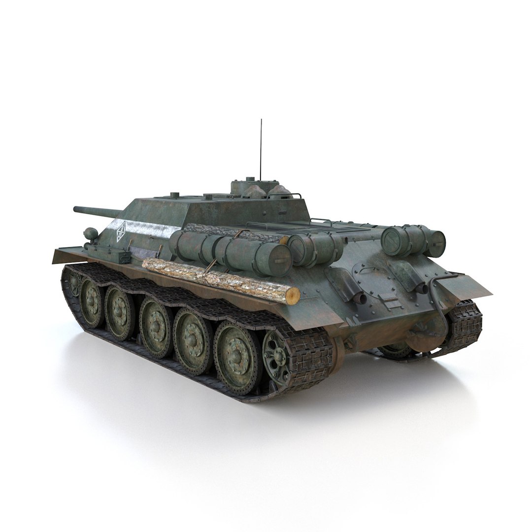 Su-100 - Tank 3D Model - TurboSquid 1487845