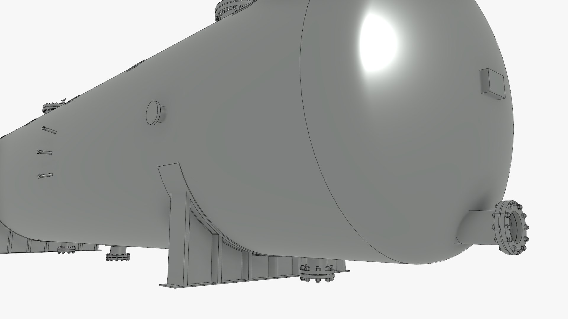 3D Model Oil Tank 50m3 - TurboSquid 2160697
