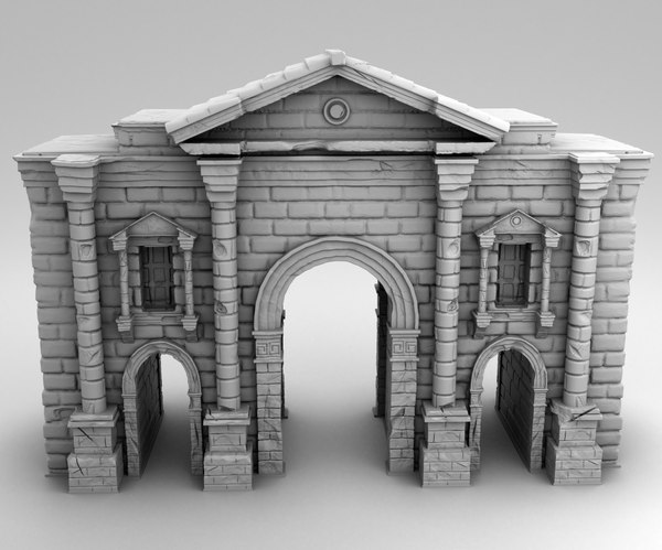Greek ancient gates 3D model - TurboSquid 1687336