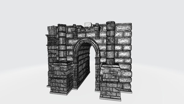 Greek ancient gates 3D model - TurboSquid 1687336