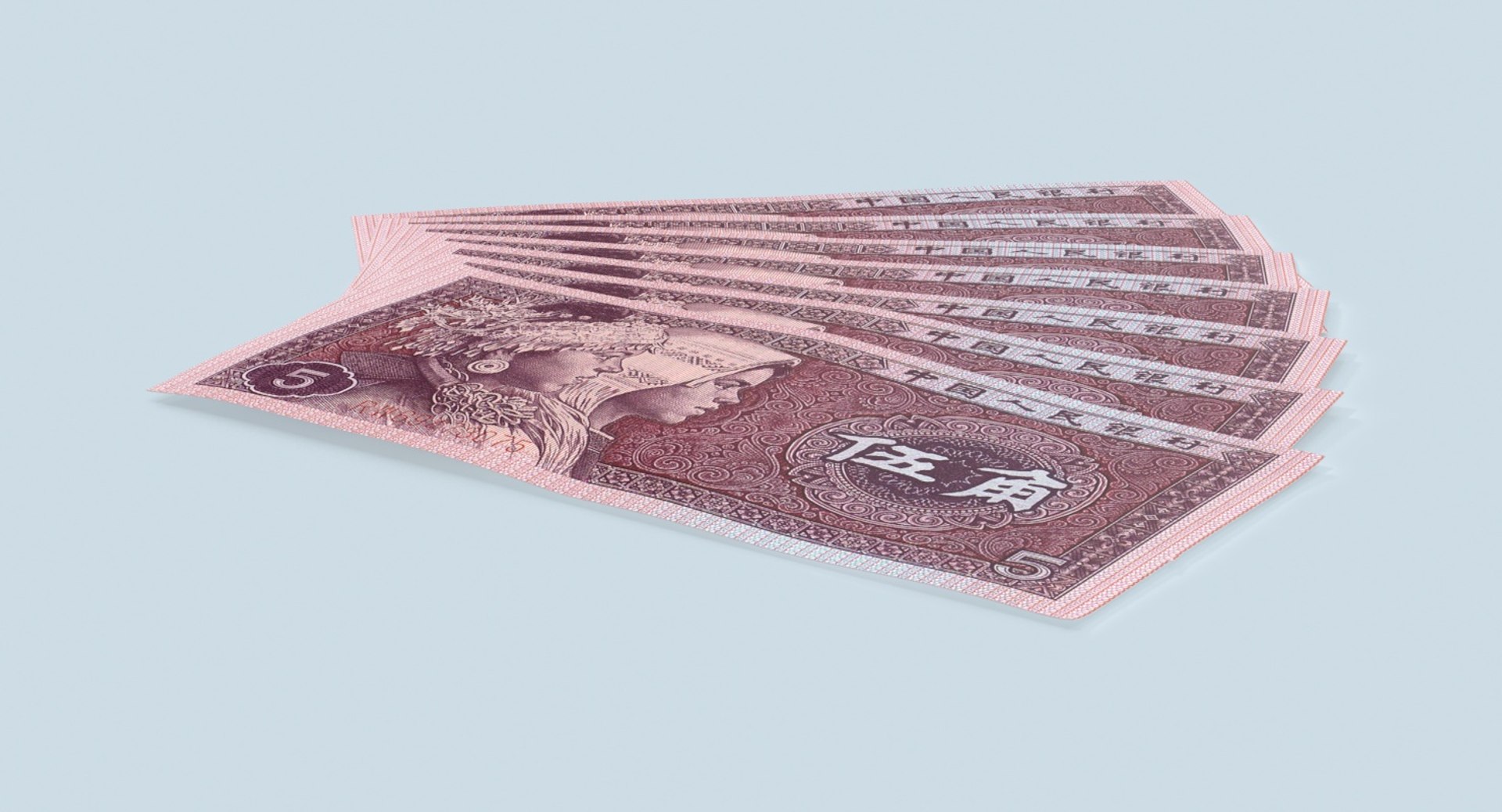 5-jiao-note---fanned 3D | 1149077 | TurboSquid