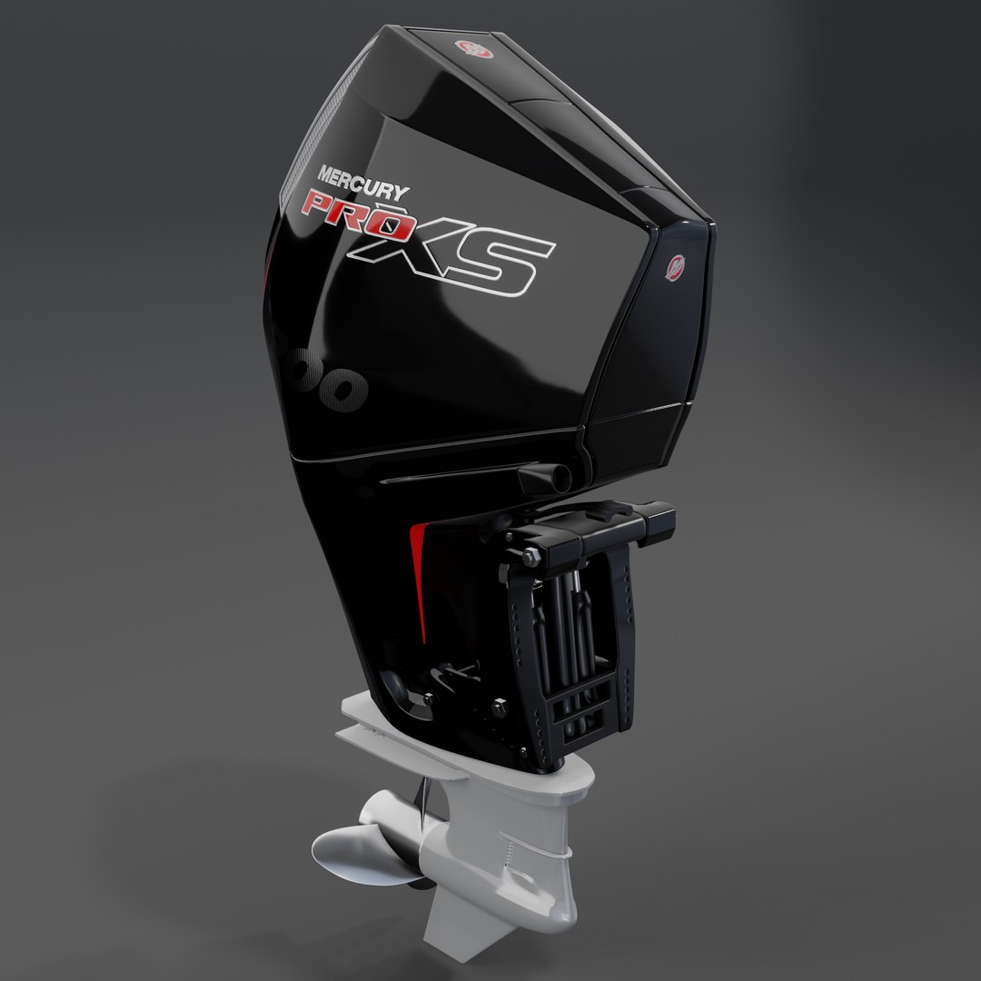 Mercury Pro XS 200 Outboard PBR Model 3D 3D Model - TurboSquid 2240606