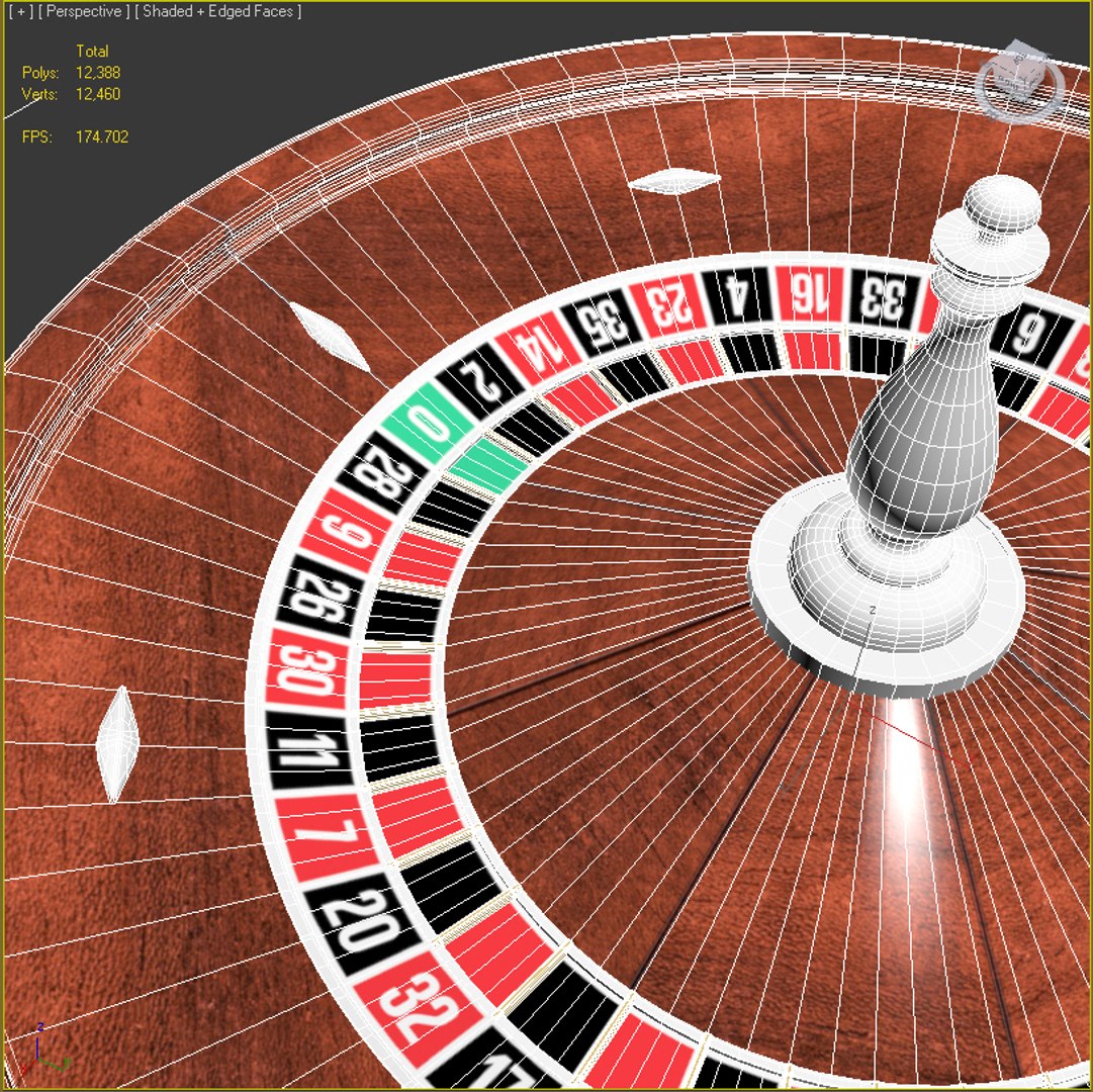 Roulette Wheel 3d Model