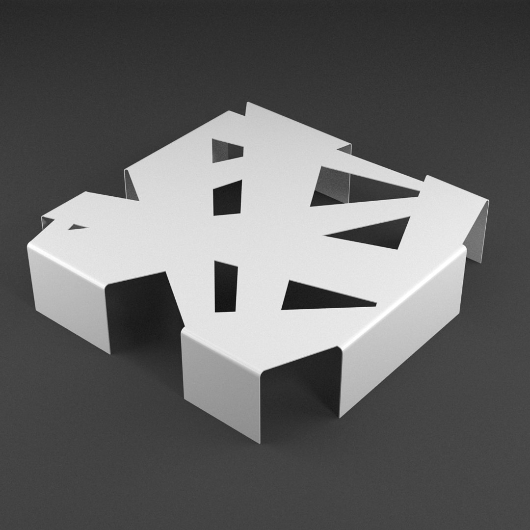 3d Model Of Intersection Table Design
