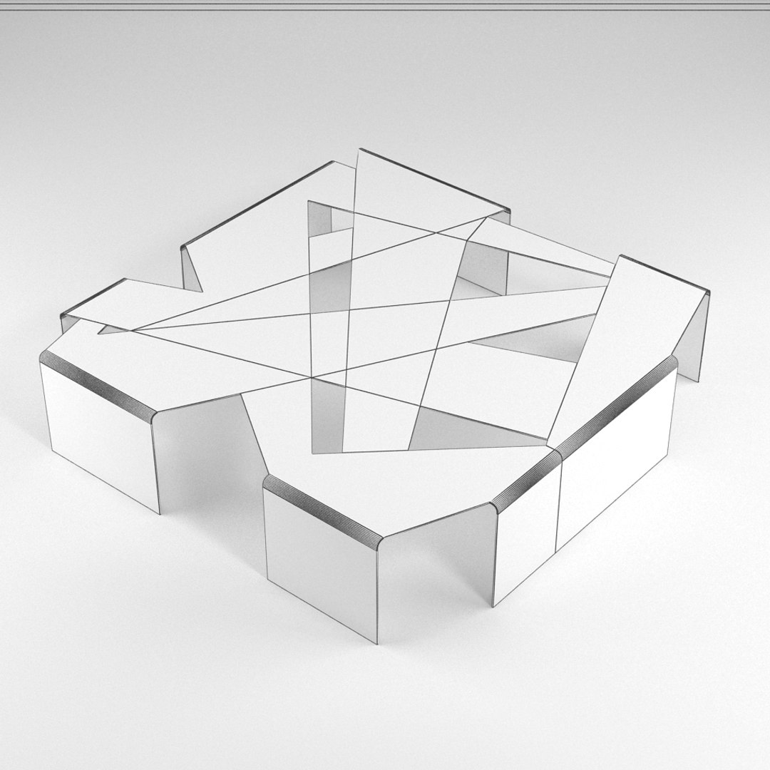 3d Model Of Intersection Table Design