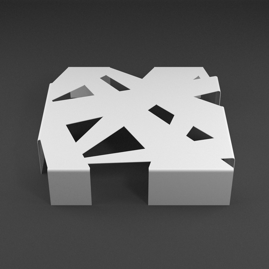 3d Model Of Intersection Table Design