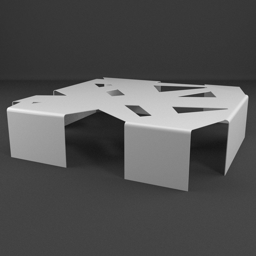 3d Model Of Intersection Table Design
