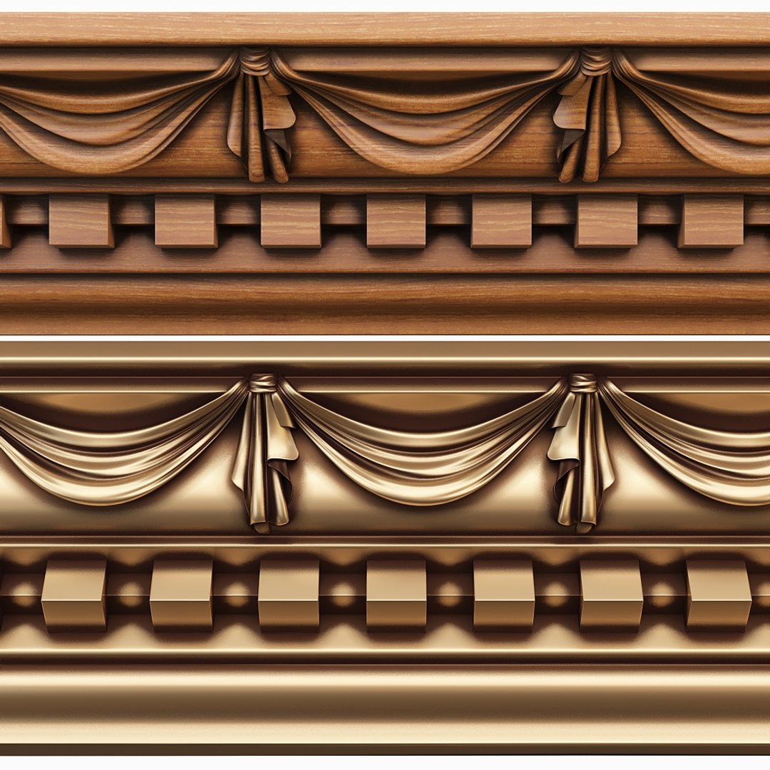 3D Model Cornice Carved - TurboSquid 1489769