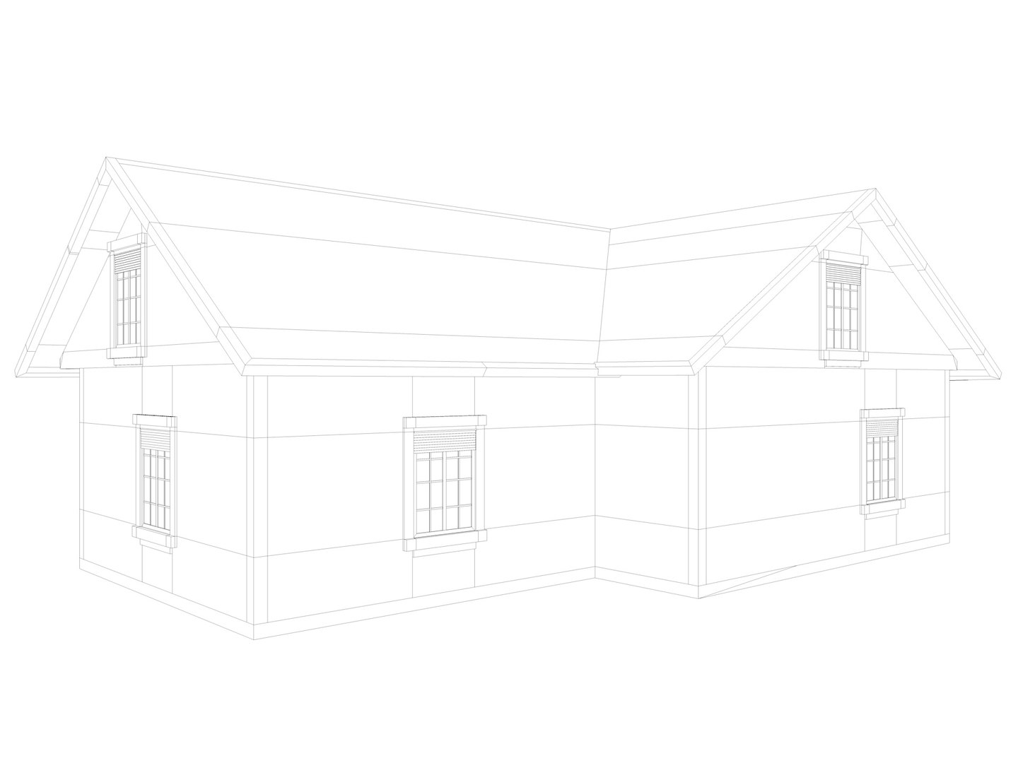 Five House Collection 3D model - TurboSquid 2082052