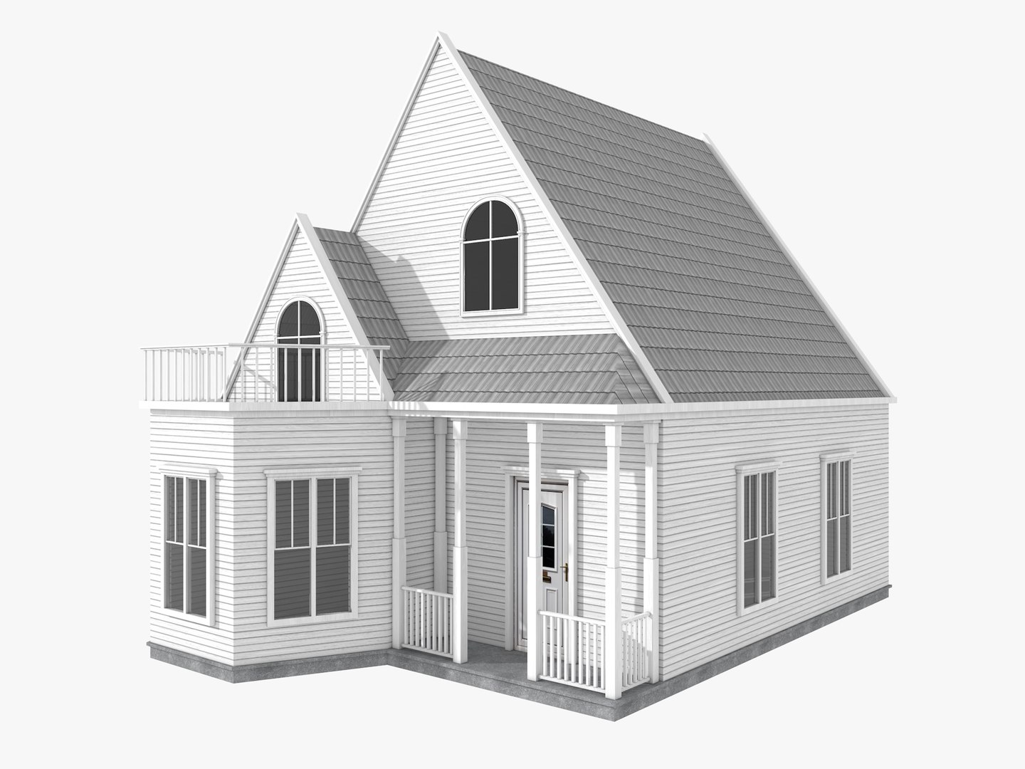 Five House Collection 3D model - TurboSquid 2082052