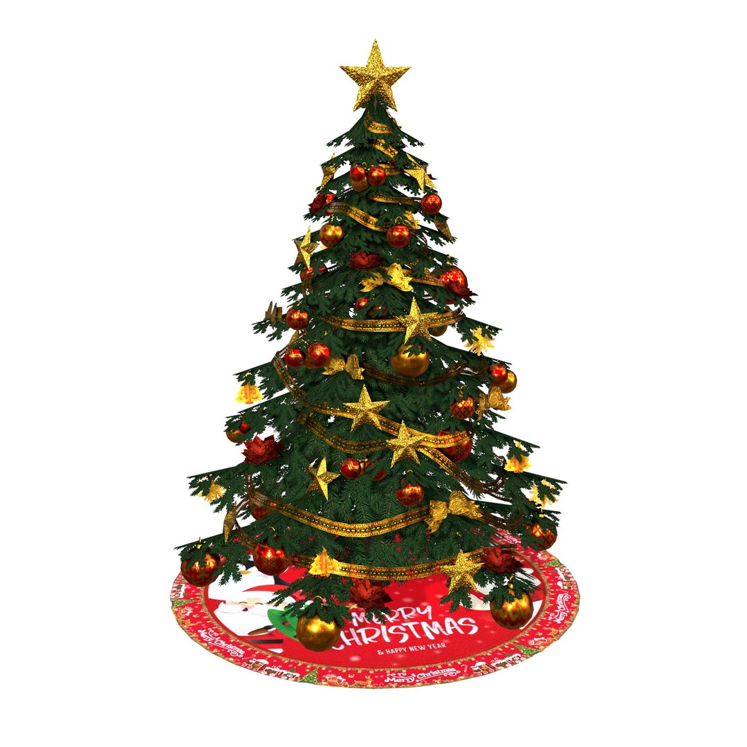 Christmas Tree - Arbol de Navidad - Low poly 3D model - TurboSquid 2001037