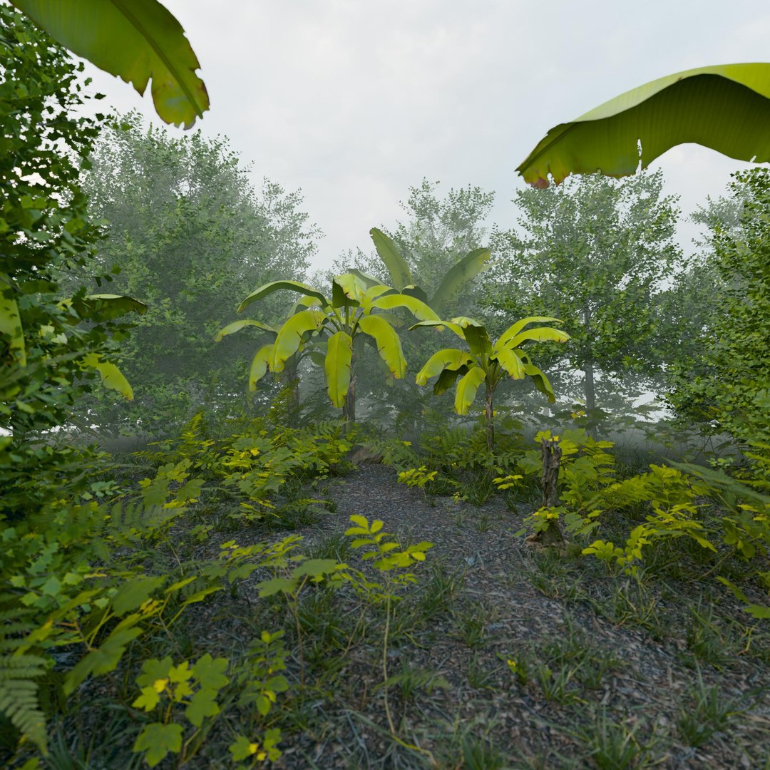 REALISTIC JUNGLE ENVIRONMENT 3D Model - TurboSquid 2496907