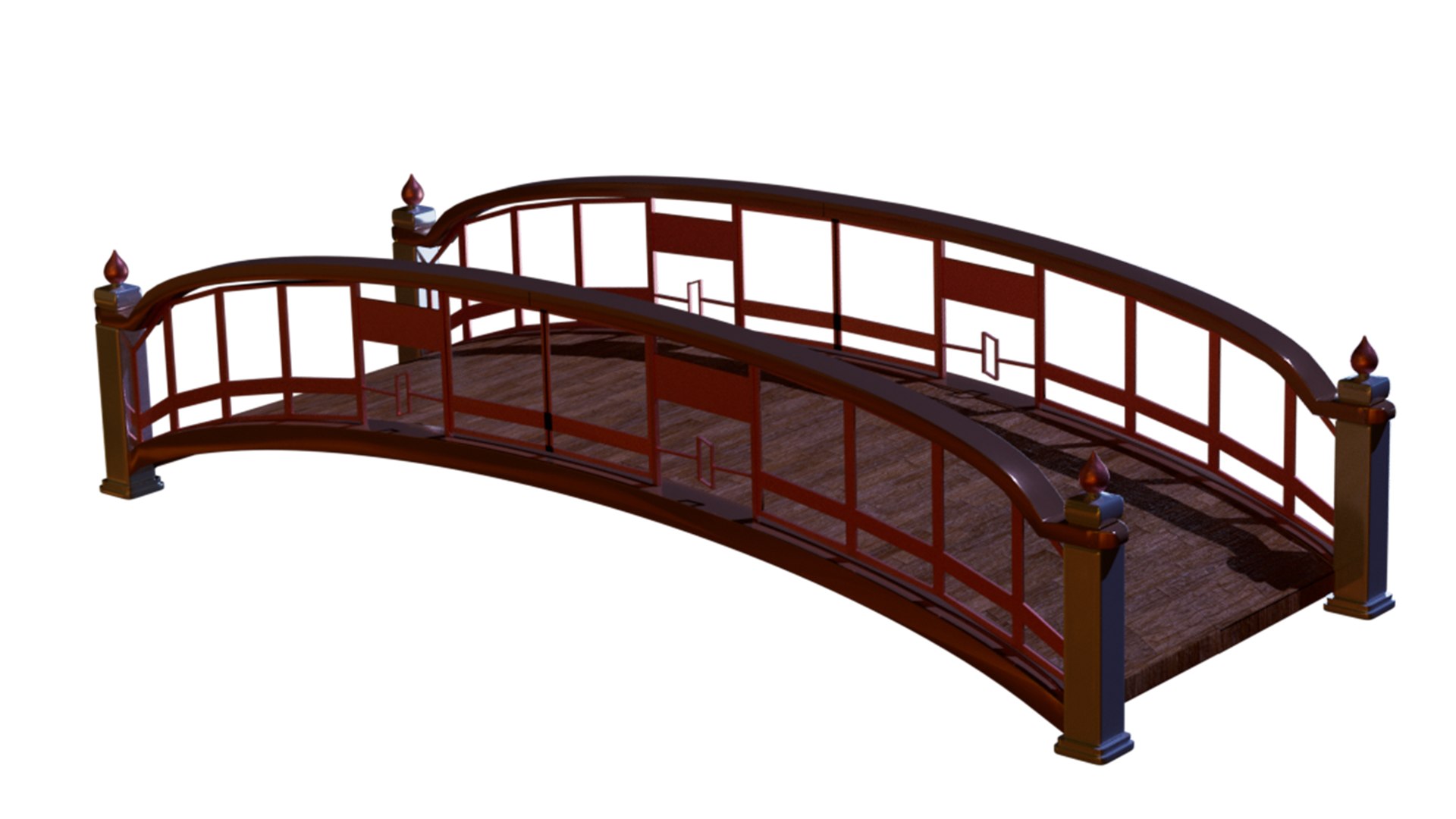 Traditional Bridge 3D Model - TurboSquid 2088196