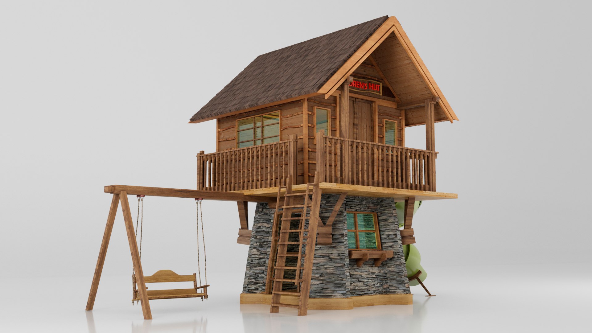 3D Model CHILDREN HUT - TurboSquid 2073336