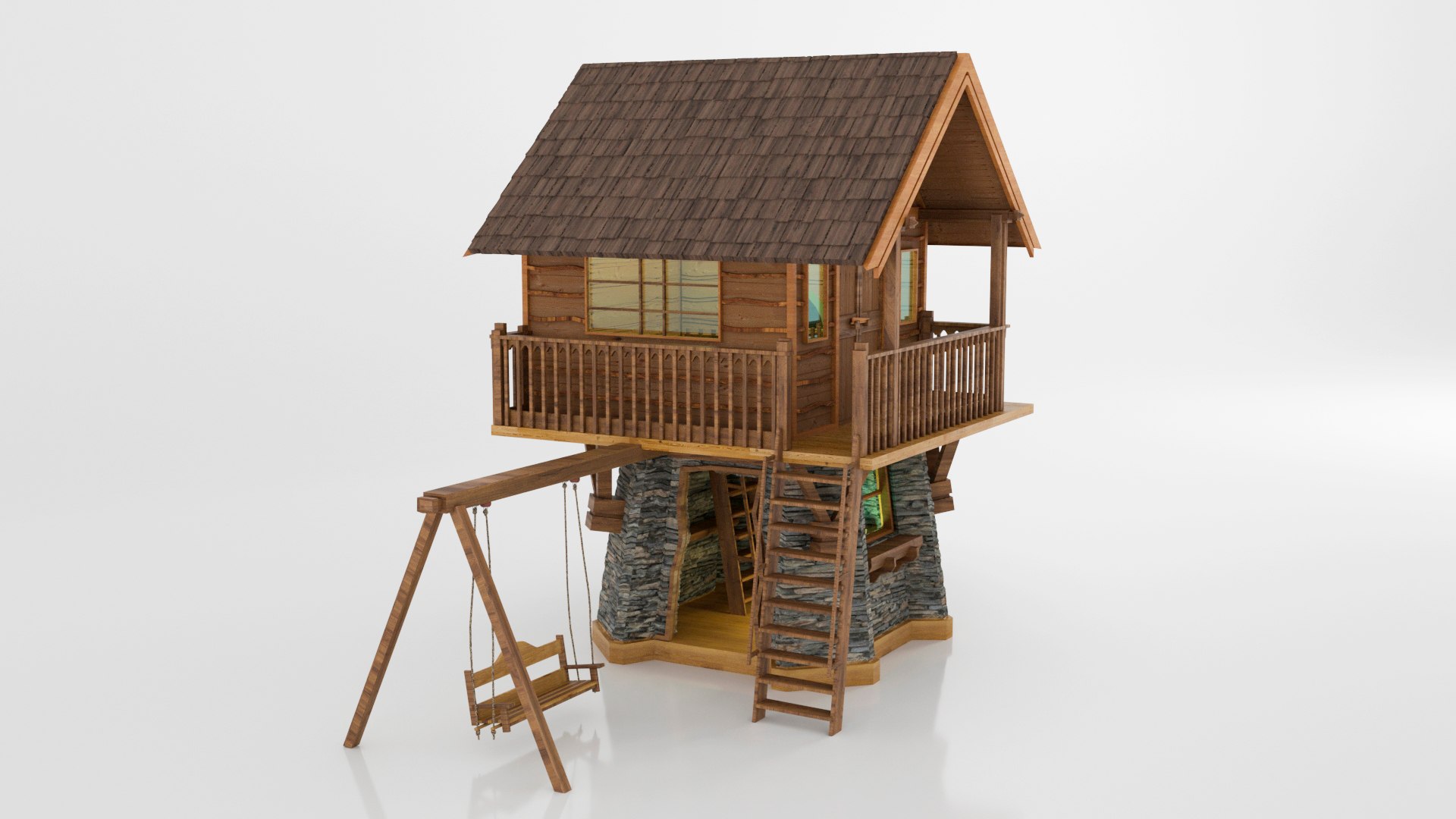 3D Model CHILDREN HUT - TurboSquid 2073336