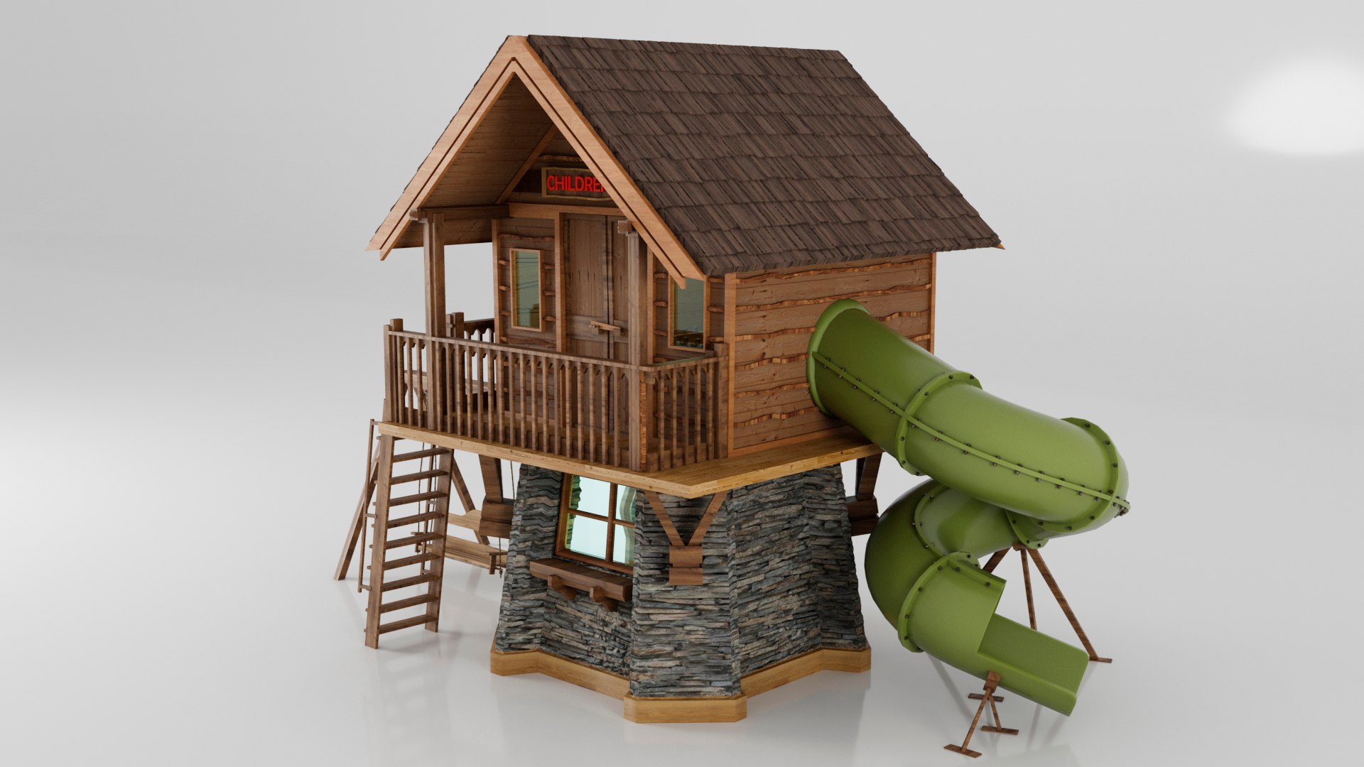 3D Model CHILDREN HUT - TurboSquid 2073336