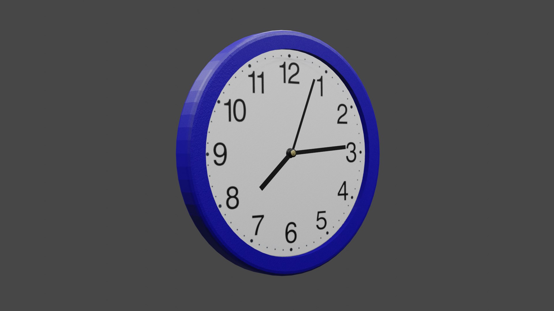 Blue Clock Model - TurboSquid 2046357