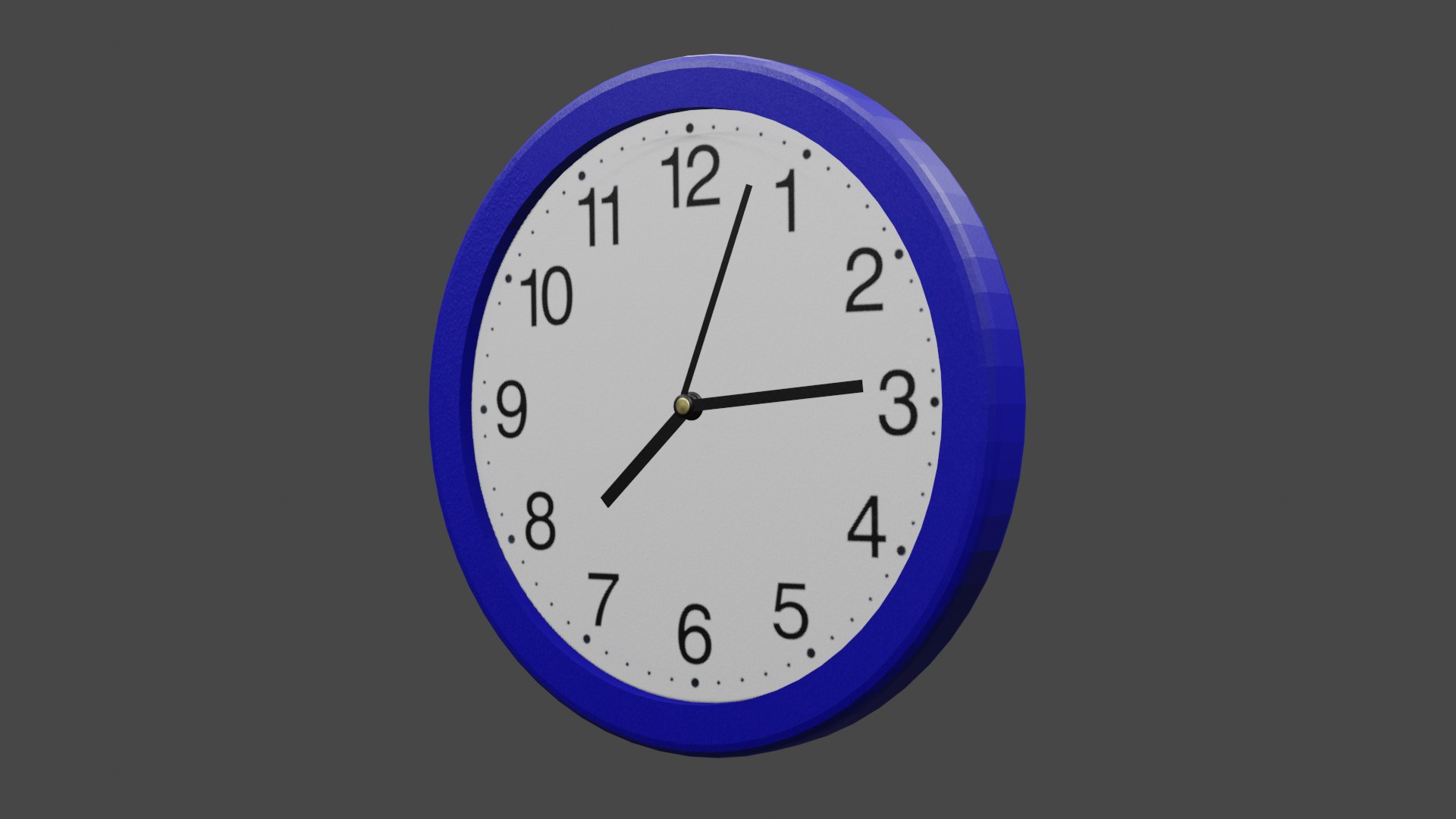 Blue Clock Model - TurboSquid 2046357