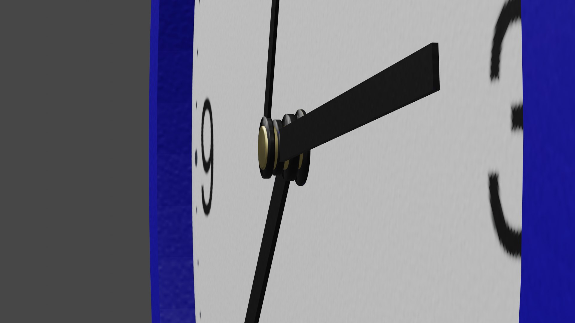 Blue Clock Model - TurboSquid 2046357