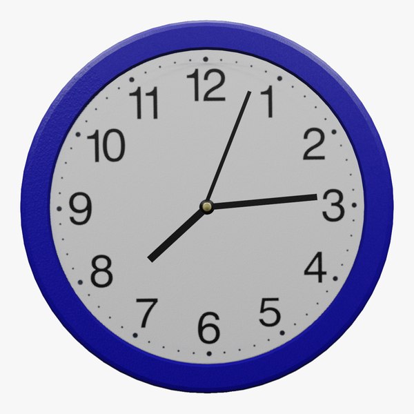 modelo 3d Blue clock - TurboSquid 2046357