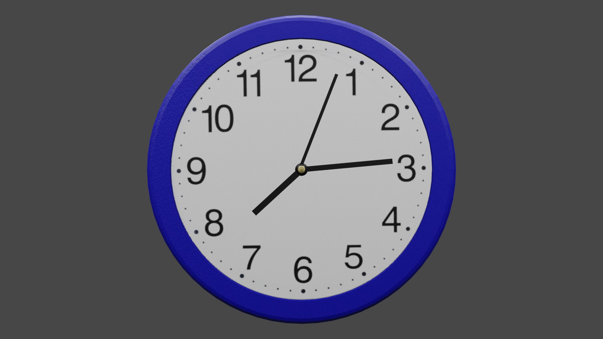 Blue Clock Model - TurboSquid 2046357