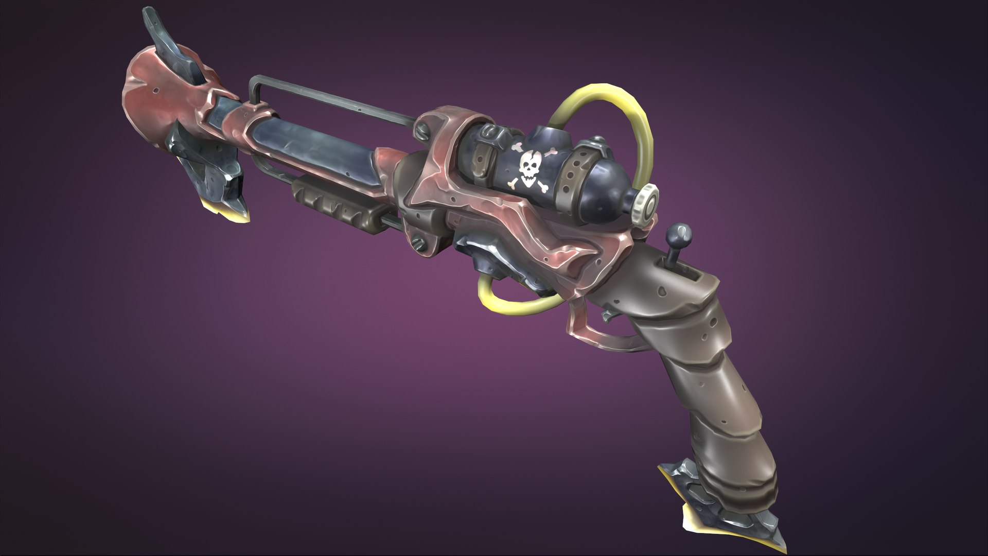Steampunk musket 3D model - TurboSquid 2111915
