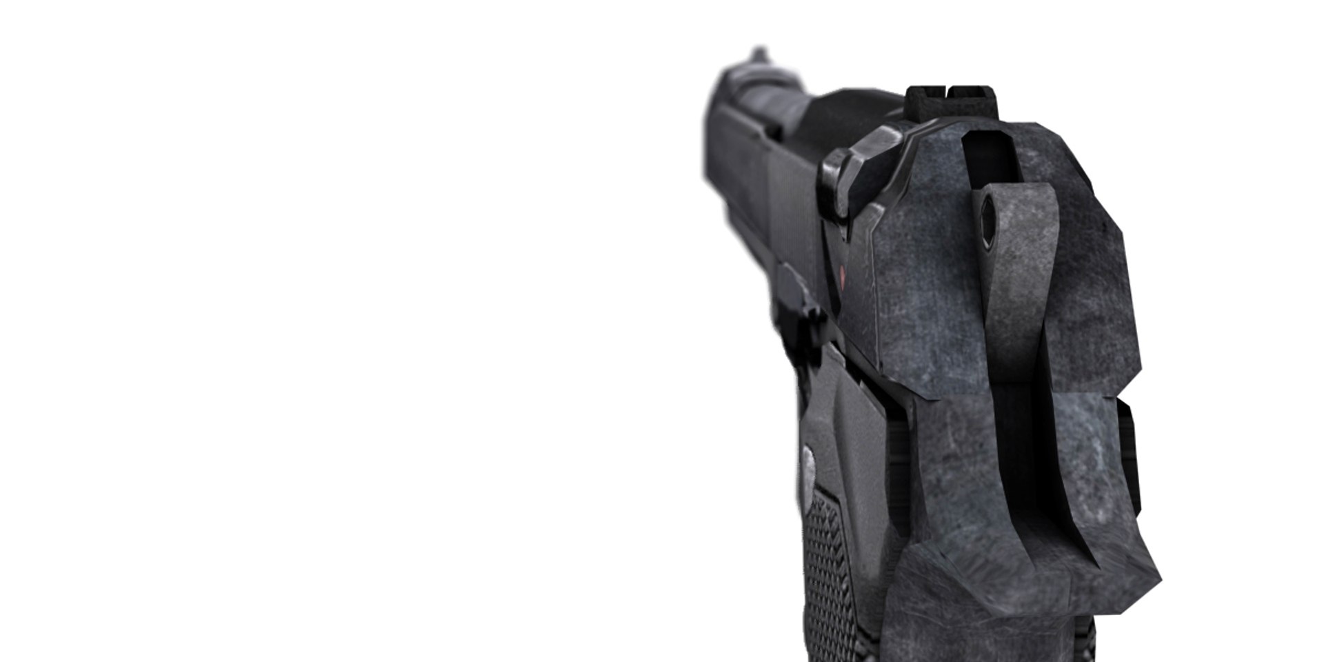 3d Model Of M9 Beretta Handgun Silencer