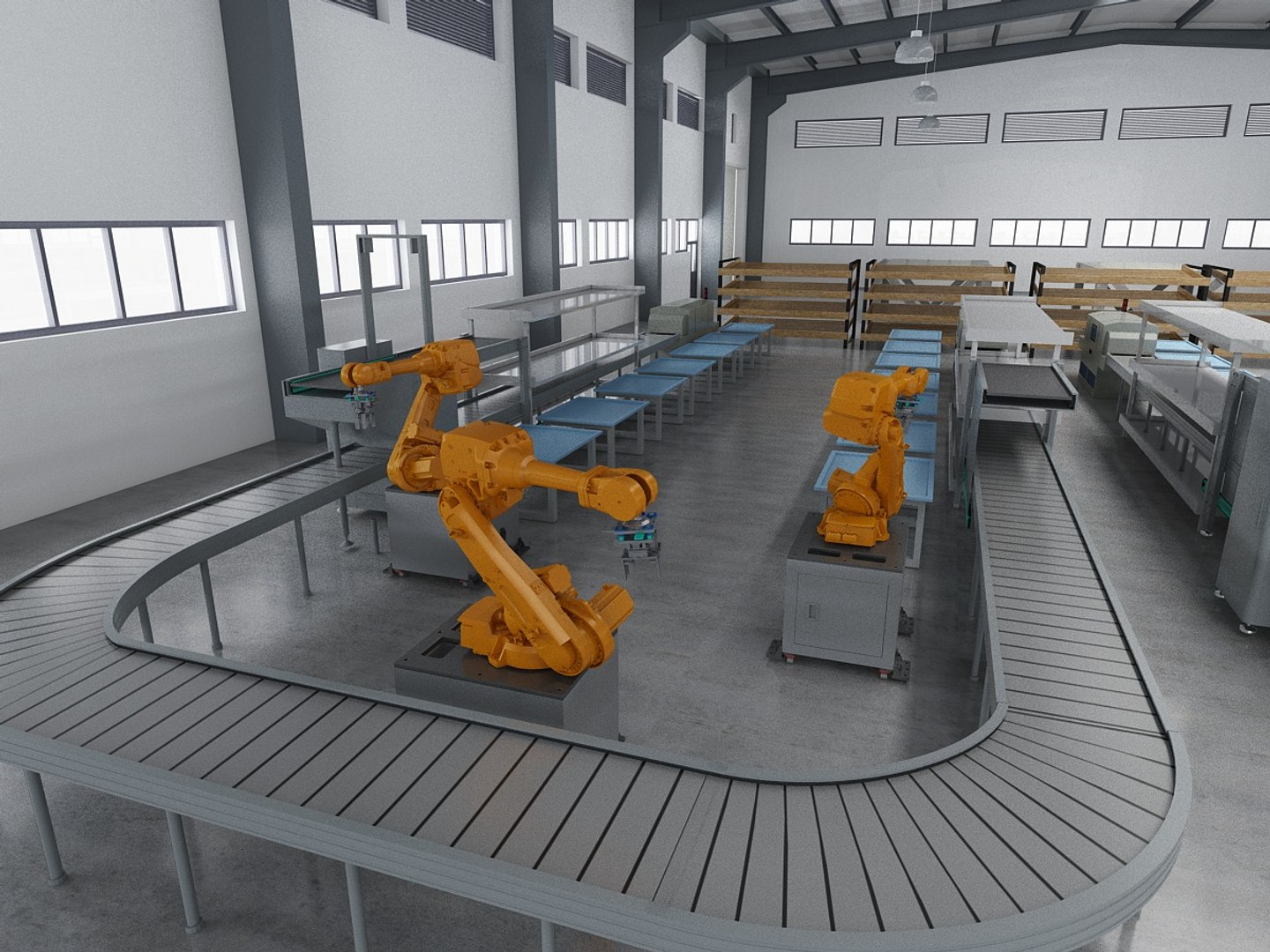 Assembly Line 3D - TurboSquid 2045128
