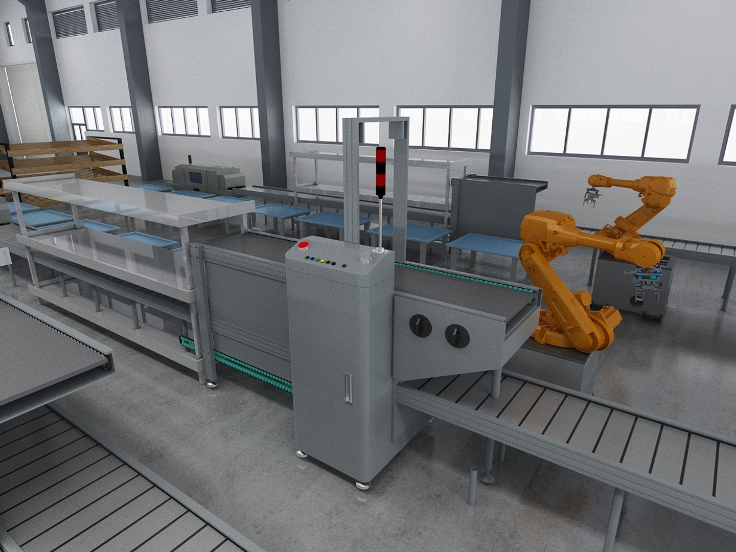 Assembly Line 3D - TurboSquid 2045128
