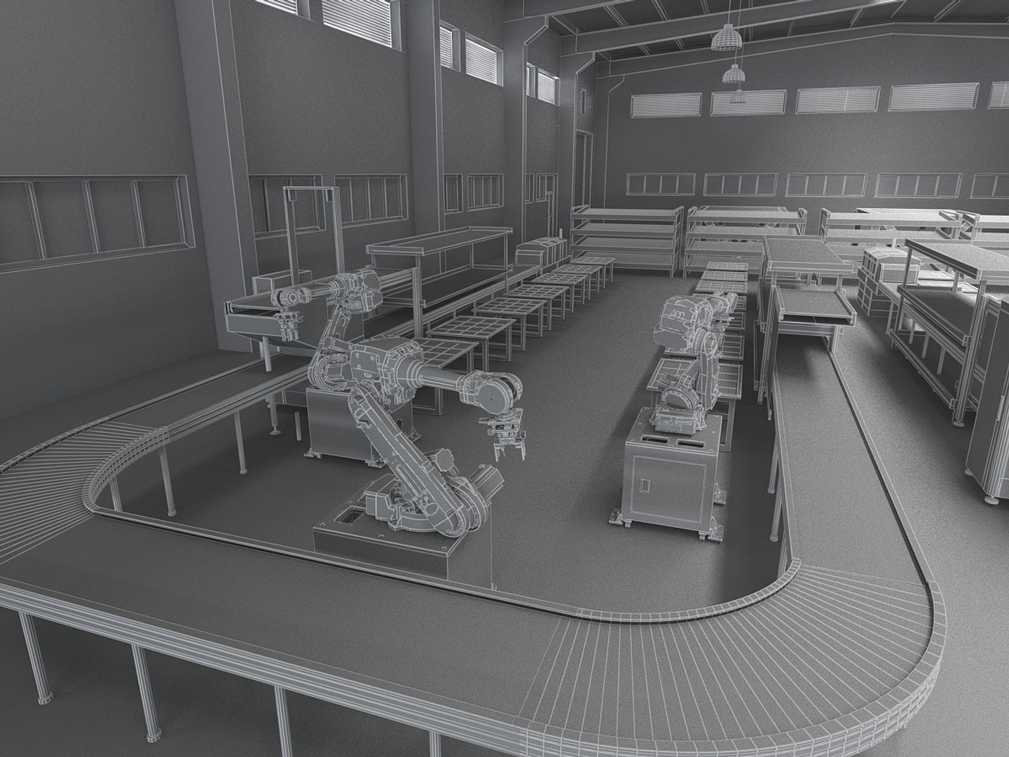 Assembly Line 3D - TurboSquid 2045128