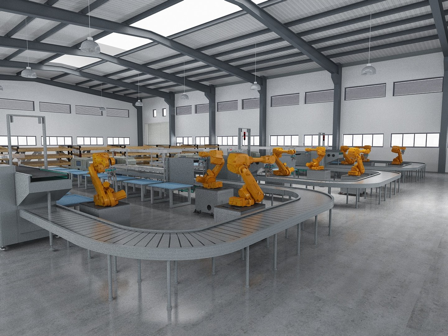 Assembly Line 3D - TurboSquid 2045128