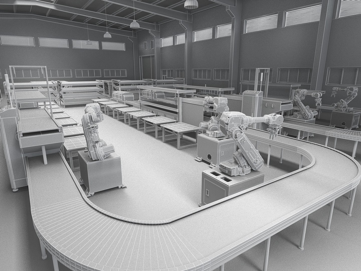 Assembly Line 3D - TurboSquid 2045128