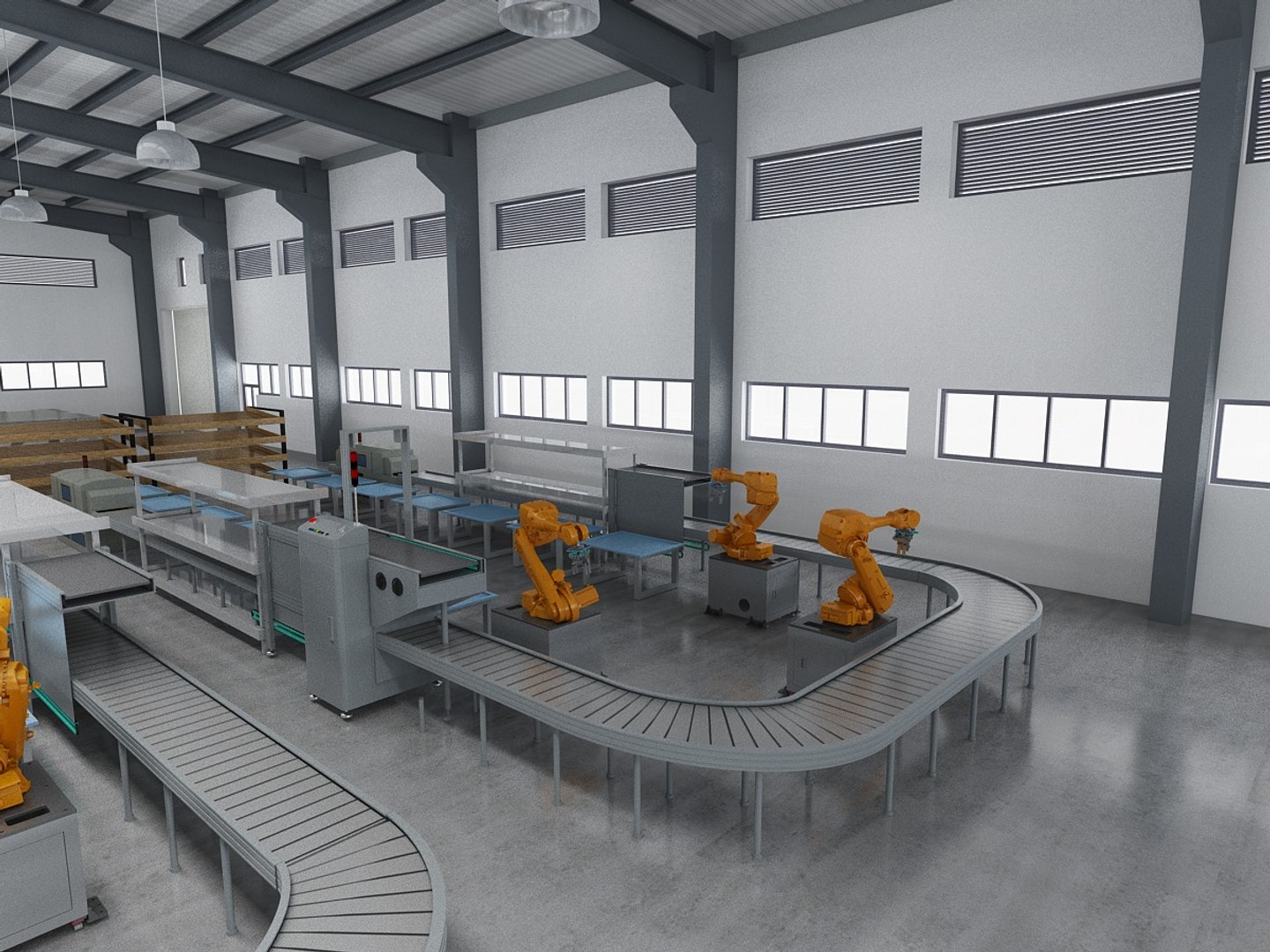 Assembly Line 3D - TurboSquid 2045128