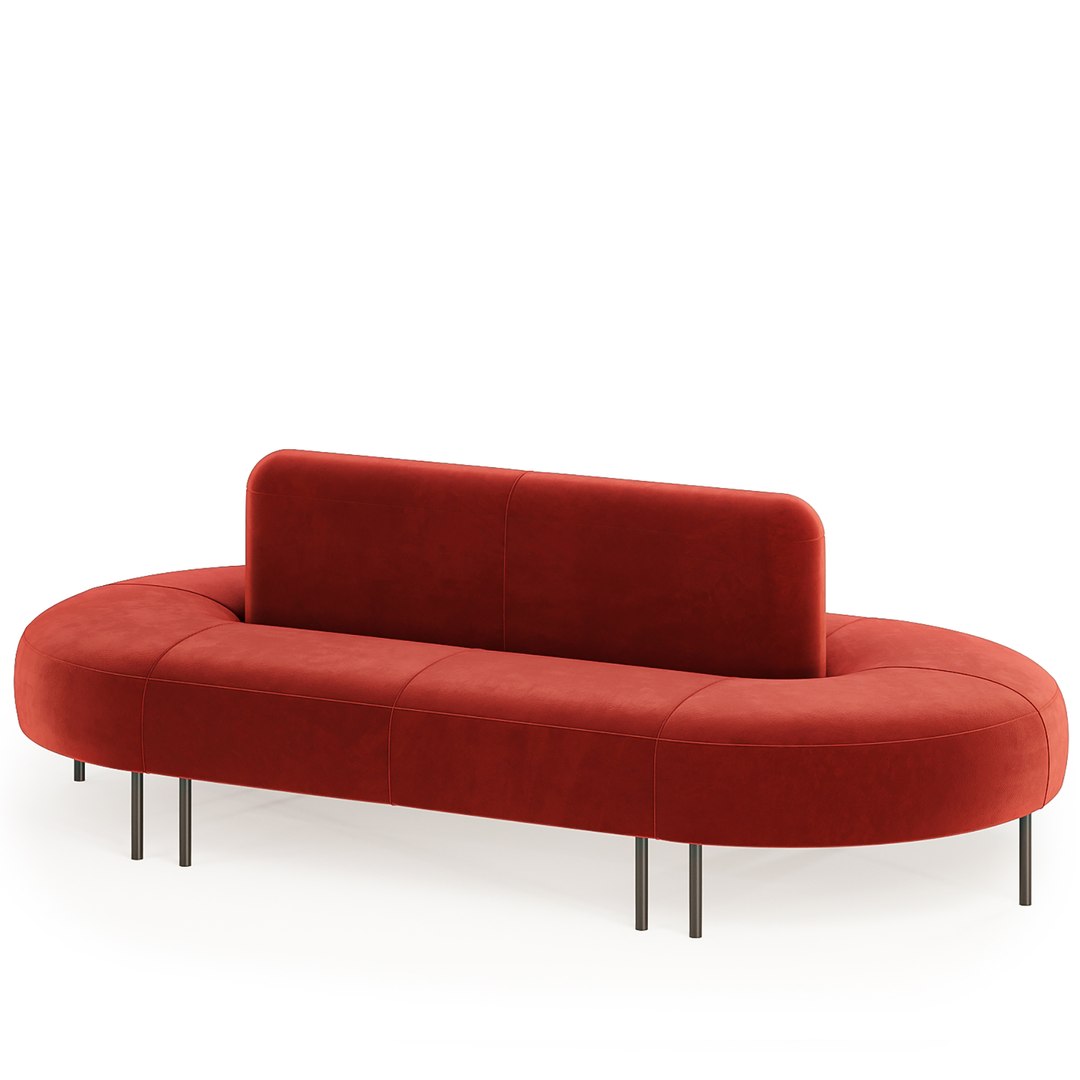 Sofa VARIETY Double Sided Oval Model - TurboSquid 2255589
