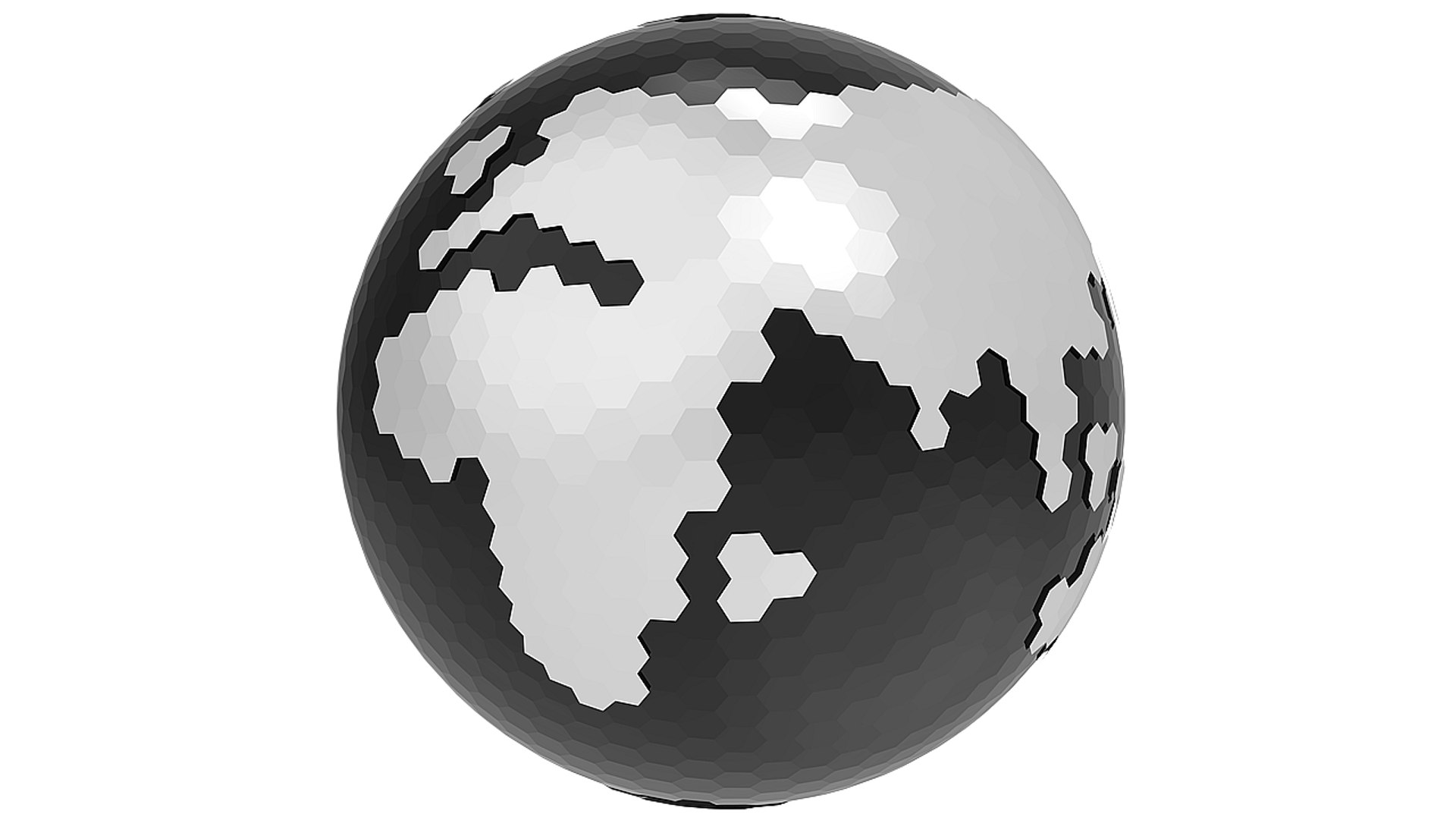 Hexagon Planet Earth 3D Model - TurboSquid 1282594