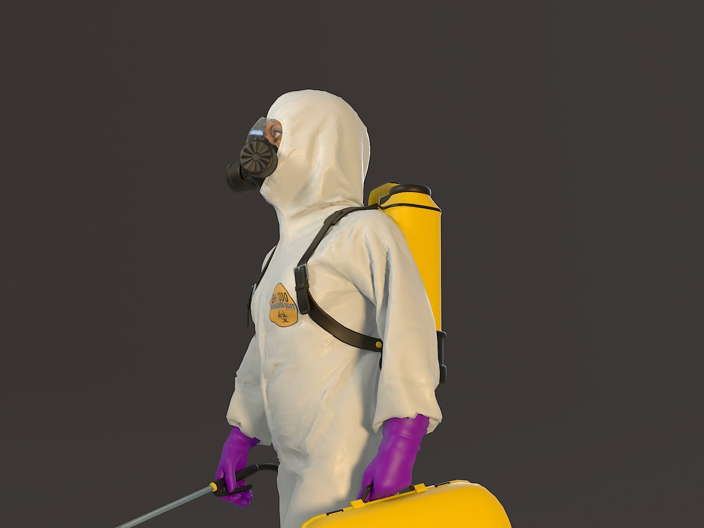 3D Female Biohazard Suit Acc - TurboSquid 1527964