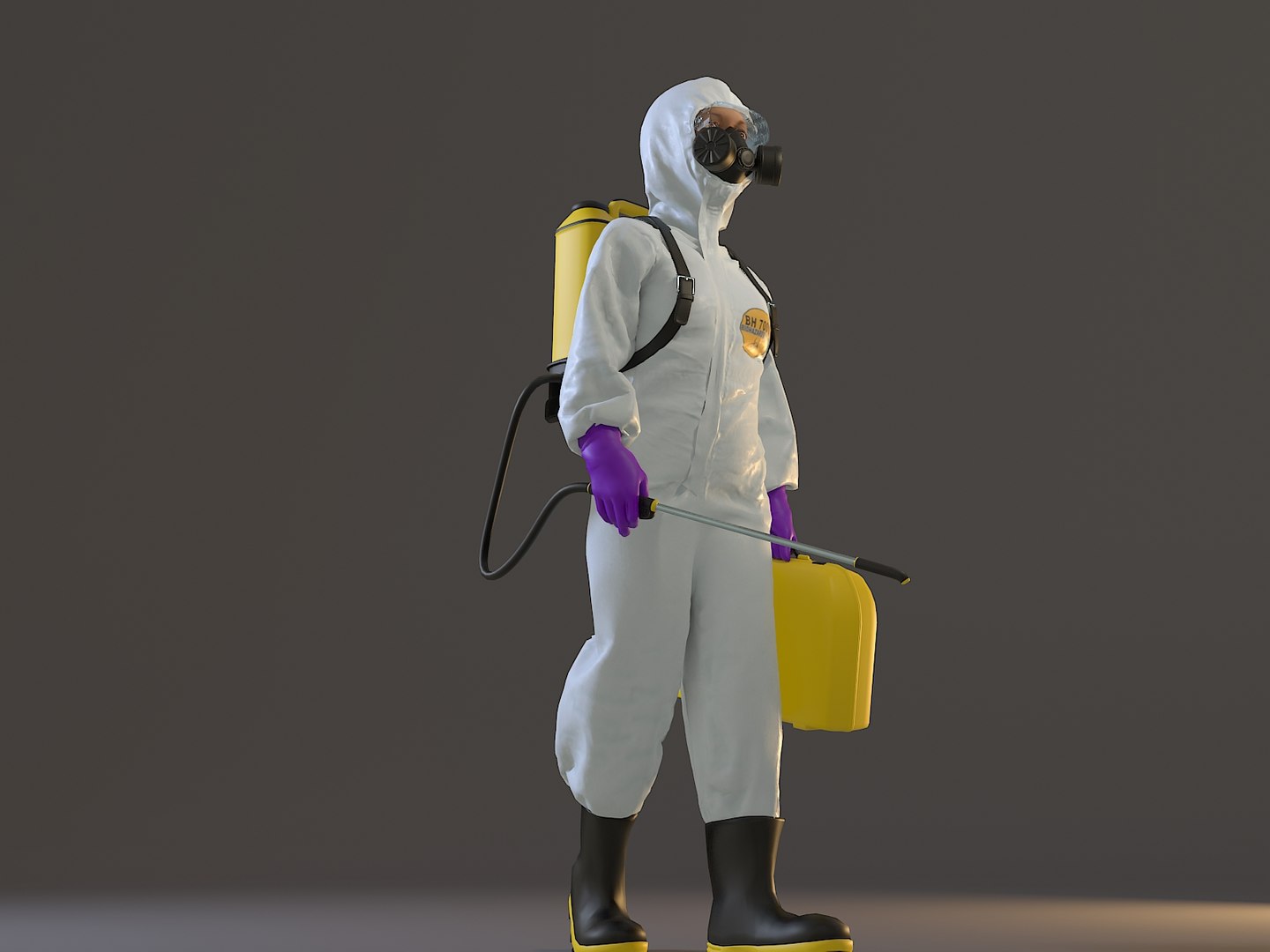 3D Female Biohazard Suit Acc - TurboSquid 1527964