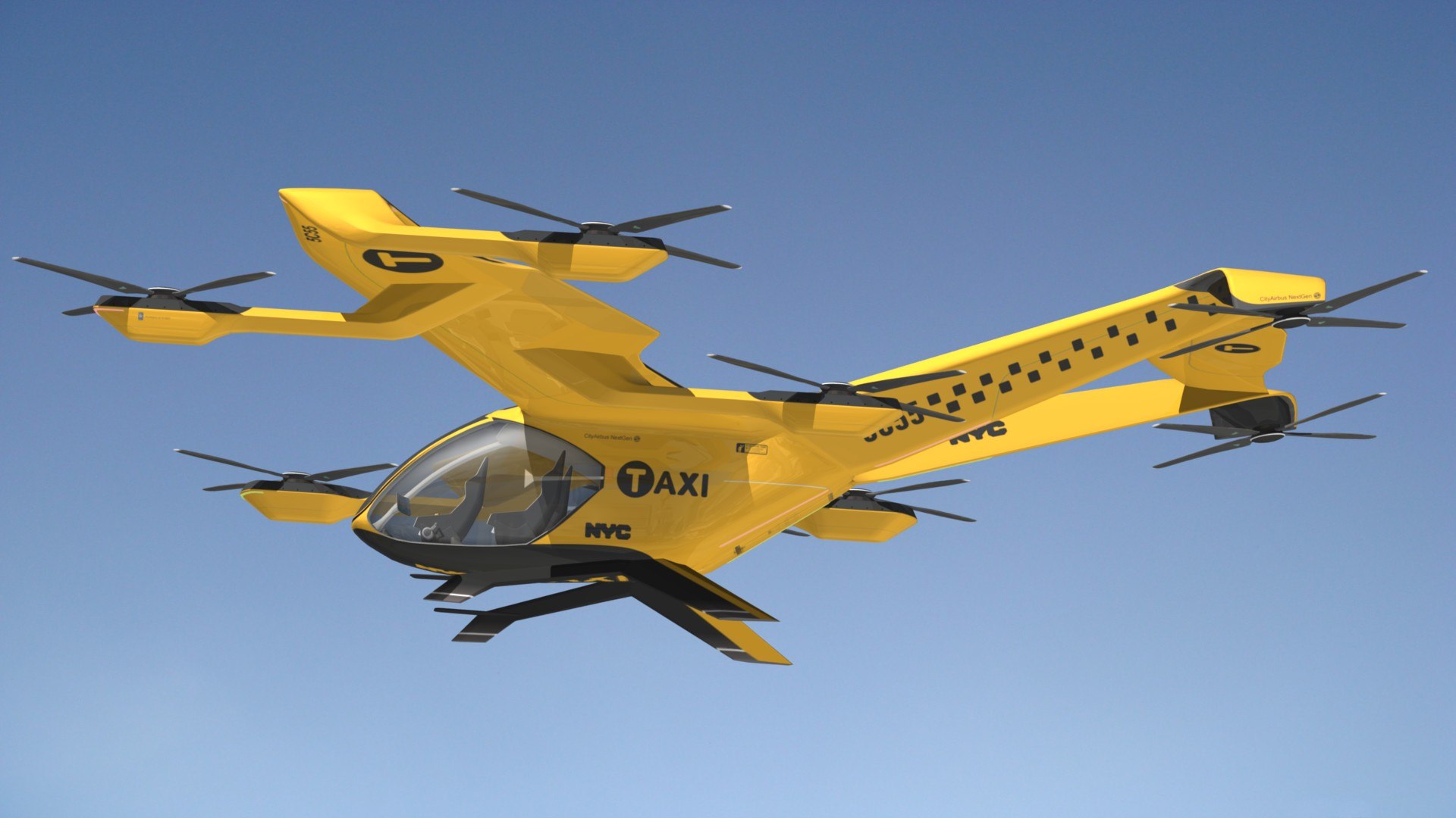 NYC Aero Taxi 3D Model - TurboSquid 2011325