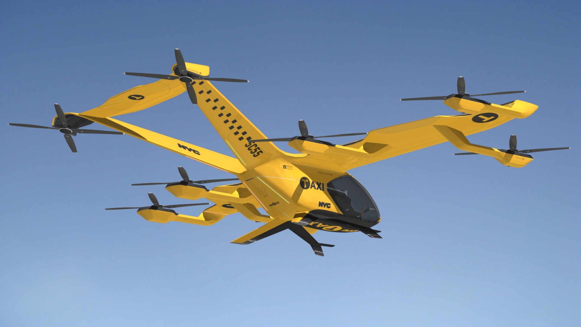 NYC Aero Taxi 3D Model - TurboSquid 2011325