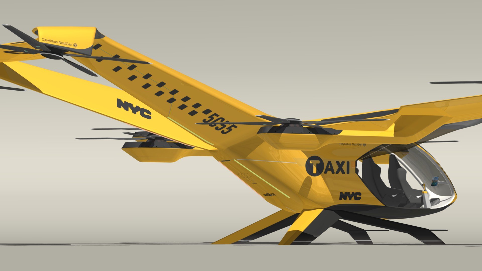NYC Aero Taxi 3D Model - TurboSquid 2011325