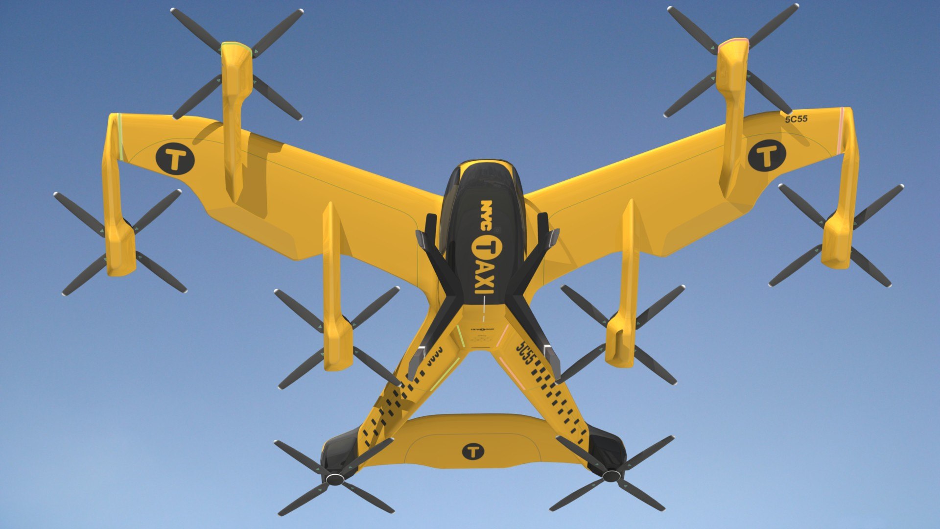 NYC Aero Taxi 3D Model - TurboSquid 2011325