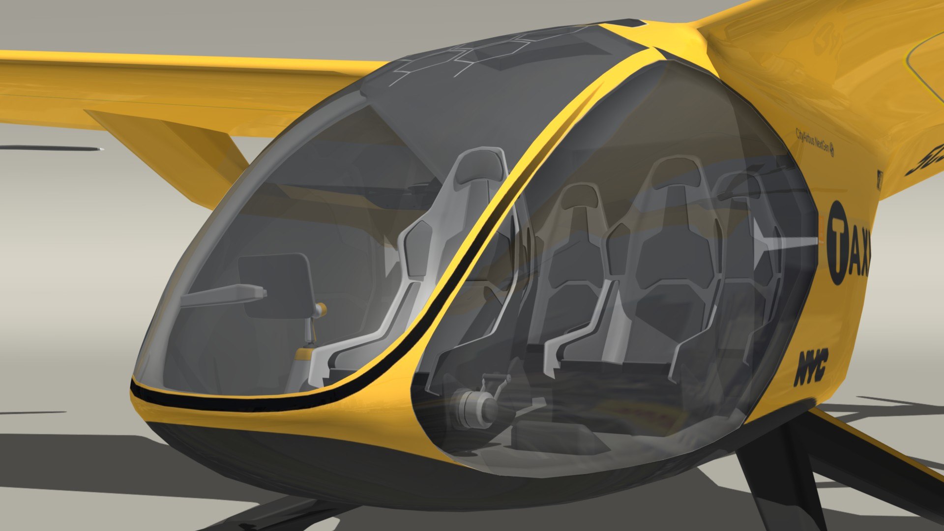 NYC Aero Taxi 3D model - TurboSquid 2011325