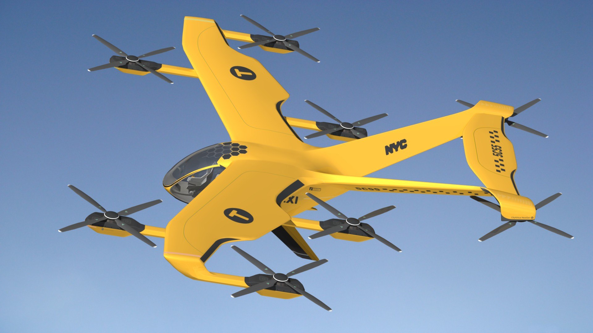 NYC Aero Taxi 3D Model - TurboSquid 2011325